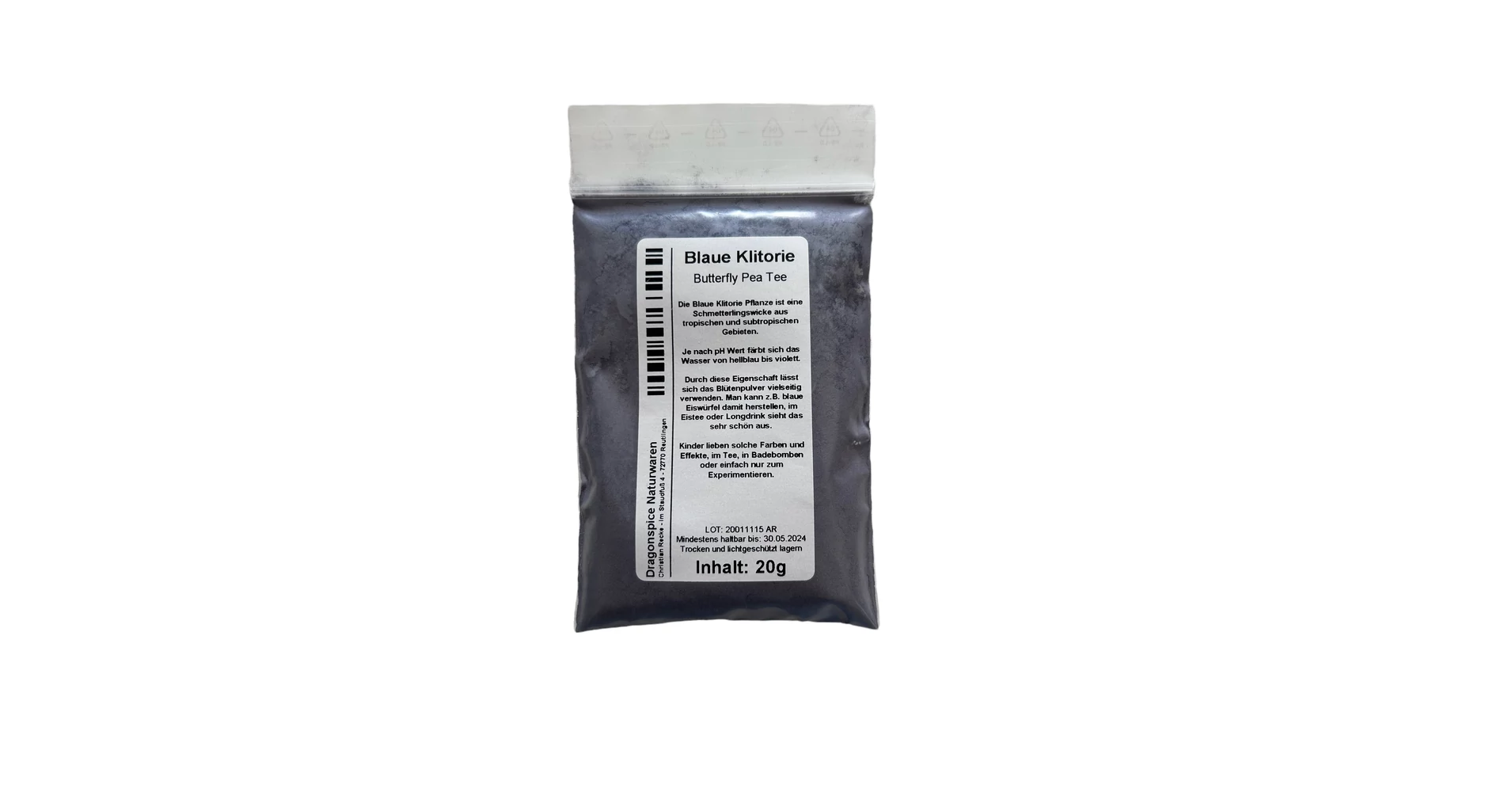 Kék tea - pillangó borsóvirág (20 g)