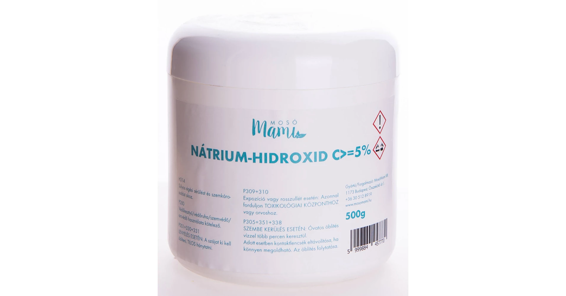 Nátrium-hidroxid (500g-pehely) - öko és natúr termékek